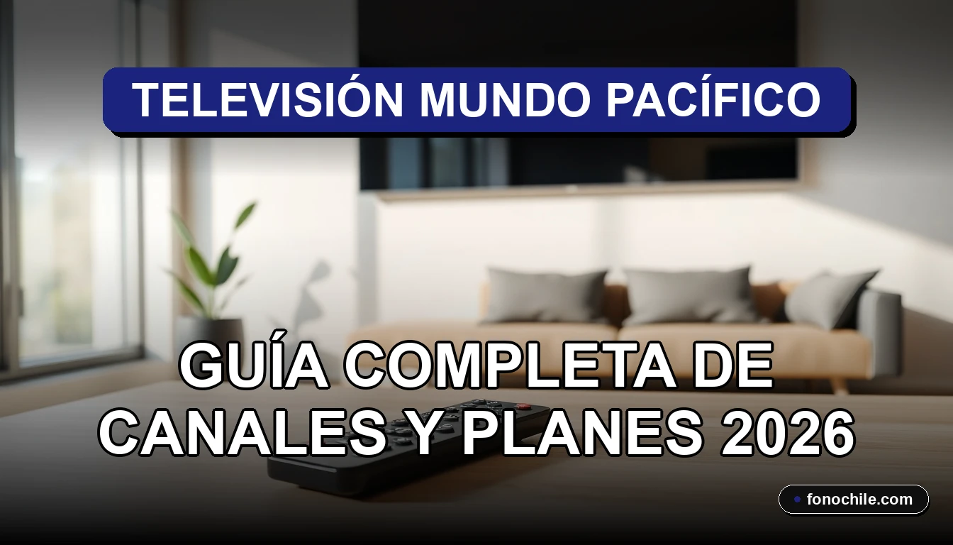 Televisión Mundo Pacífico: Guía de Planes 2026 - FonoChile